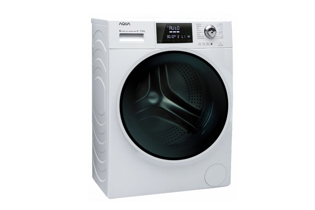 Máy giặt Aqua Inverter 9.5 kg AQD-D950E.W lồng ngang giá rẻ, chính hãng ...