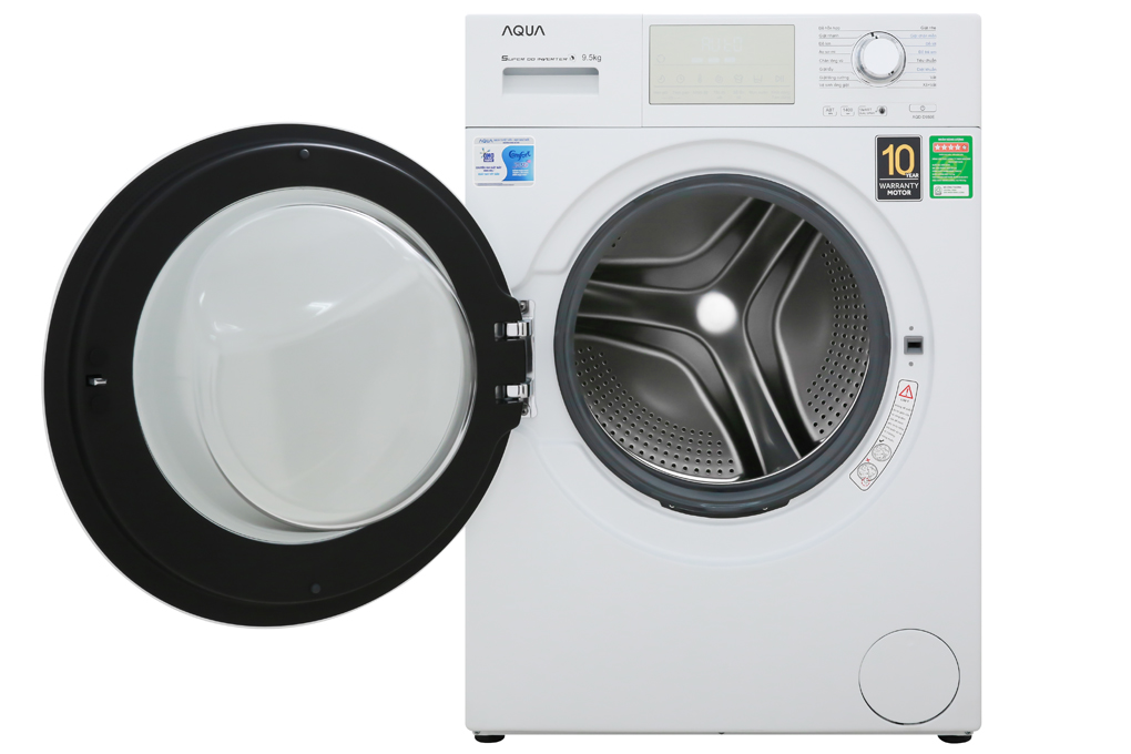 Máy giặt Aqua Inverter 9.5 kg AQD-D950E.W lồng ngang giá rẻ, chính hãng ...