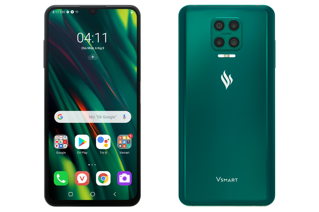 Điện thoại Vsmart Aris 6GB/64GB Xanh lá
