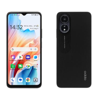 Điện thoại OPPO A18 4GB/64GB CPH2591 Đen - Hàng chính hãng