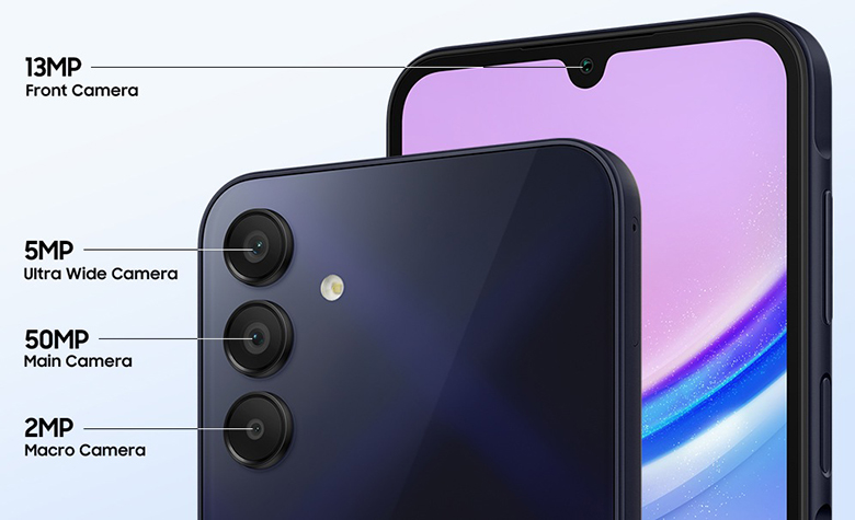 Điện thoại Samsung Galaxy A15 LTE 8GB/128GB Xanh - Hàng chính hãng